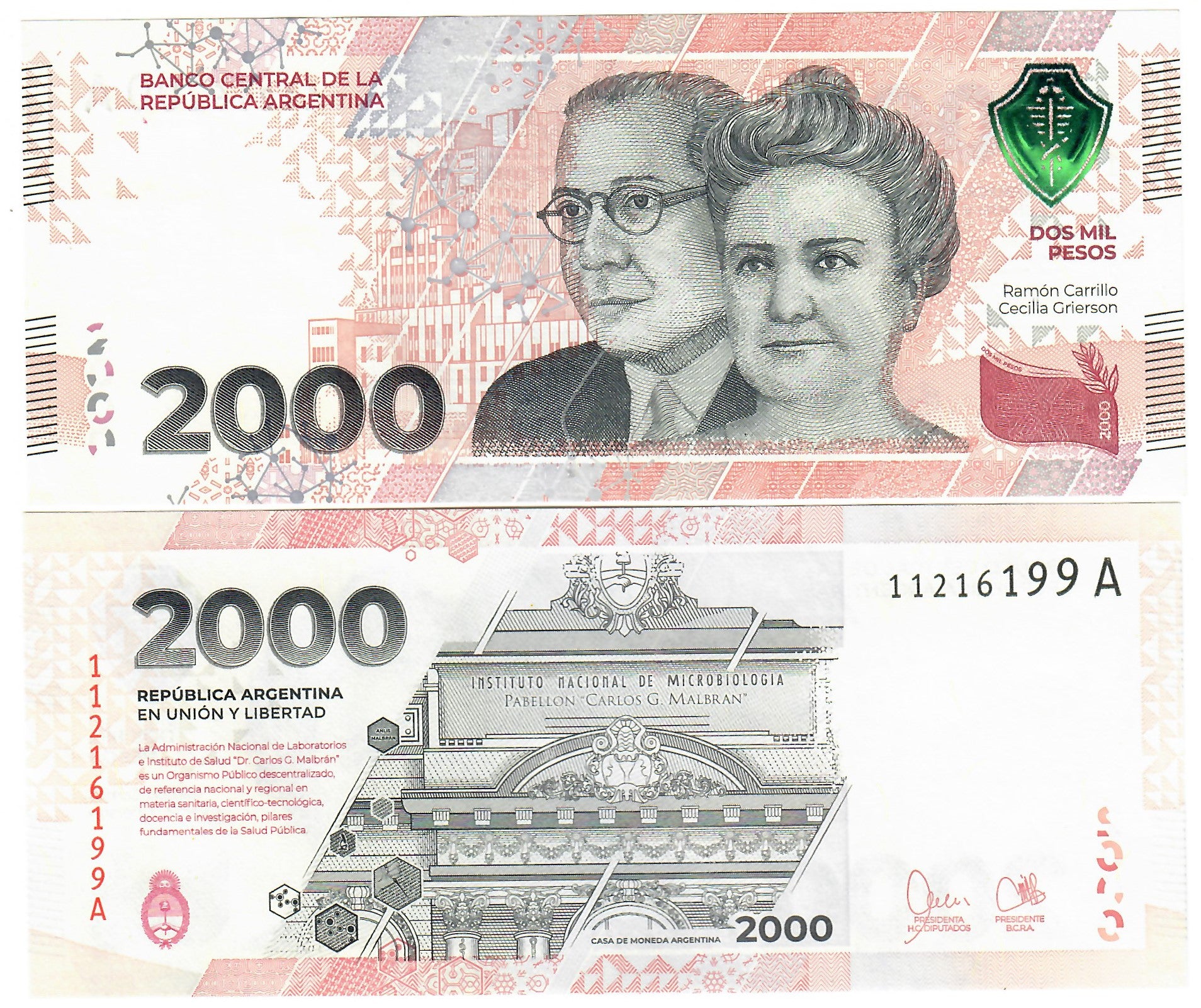 Argentina 2000 Pesos 2023 UNC – Davenport-Banknotes-and-Coins