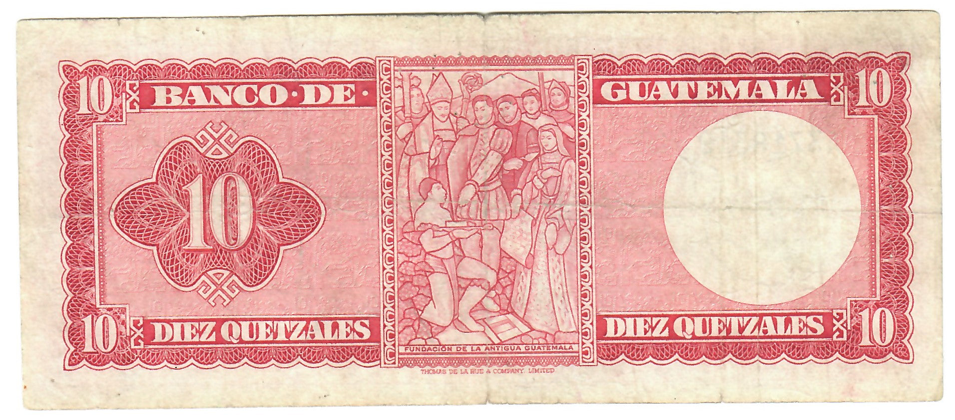 Guatemala 10 Quetzales 1968 F – Davenport-Banknotes-and-Coins