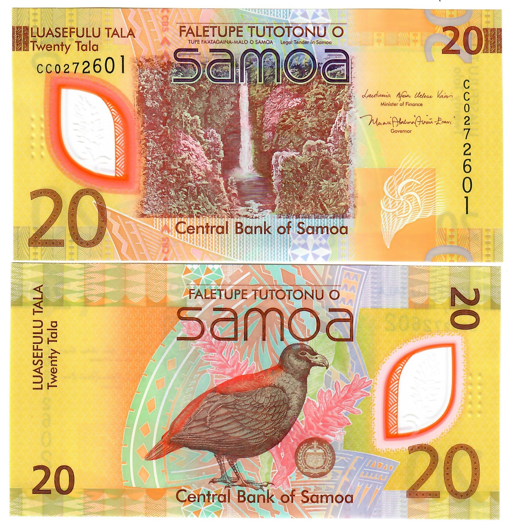 Samoa 20 Tala 2023 UNC "CC" – Davenport-Banknotes-and-Coins