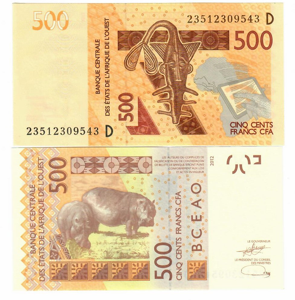 Mali 500 Francs CFA 2012 (2023) UNC [D] West African Francs – Davenport ...