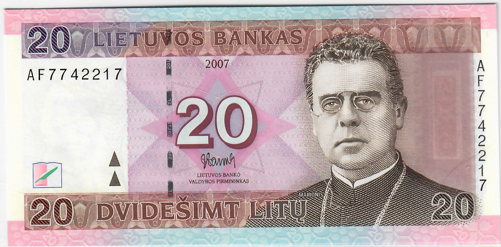 Lithuania 20 Litas 2007 UNC – Davenport-Banknotes-and-Coins