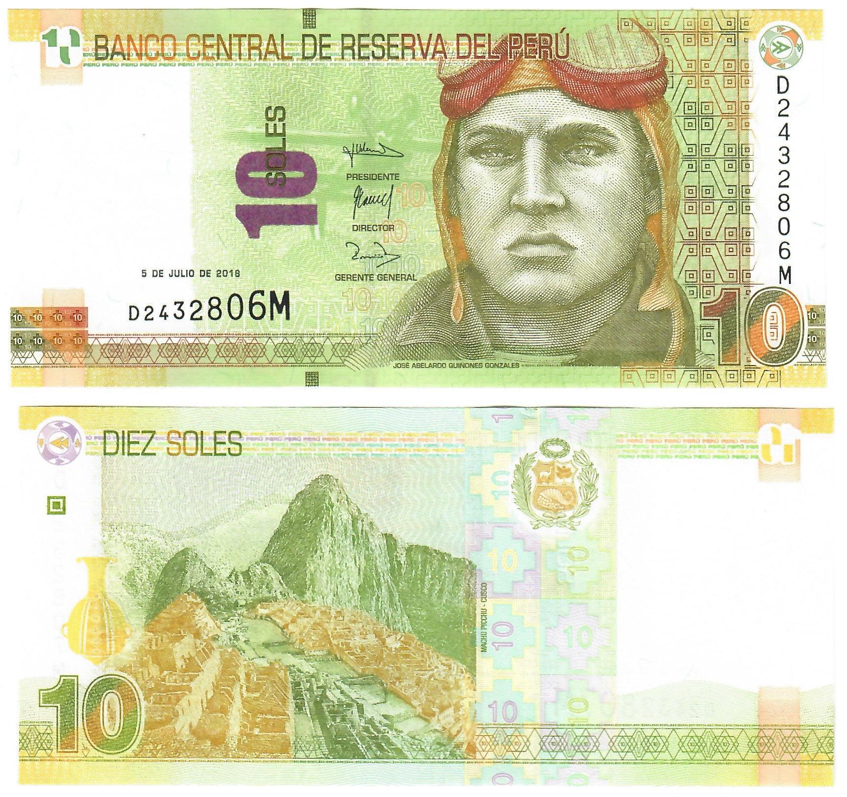 Peru 10 Soles 2018 UNC – Davenport-Banknotes-and-Coins