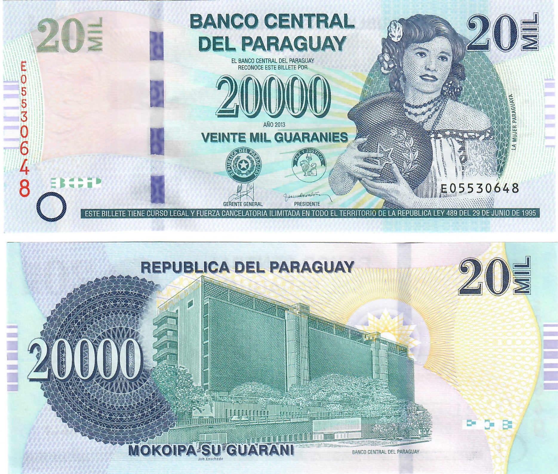 Paraguay 20000 Guaranies 2013 UNC – Davenport-Banknotes-and-Coins
