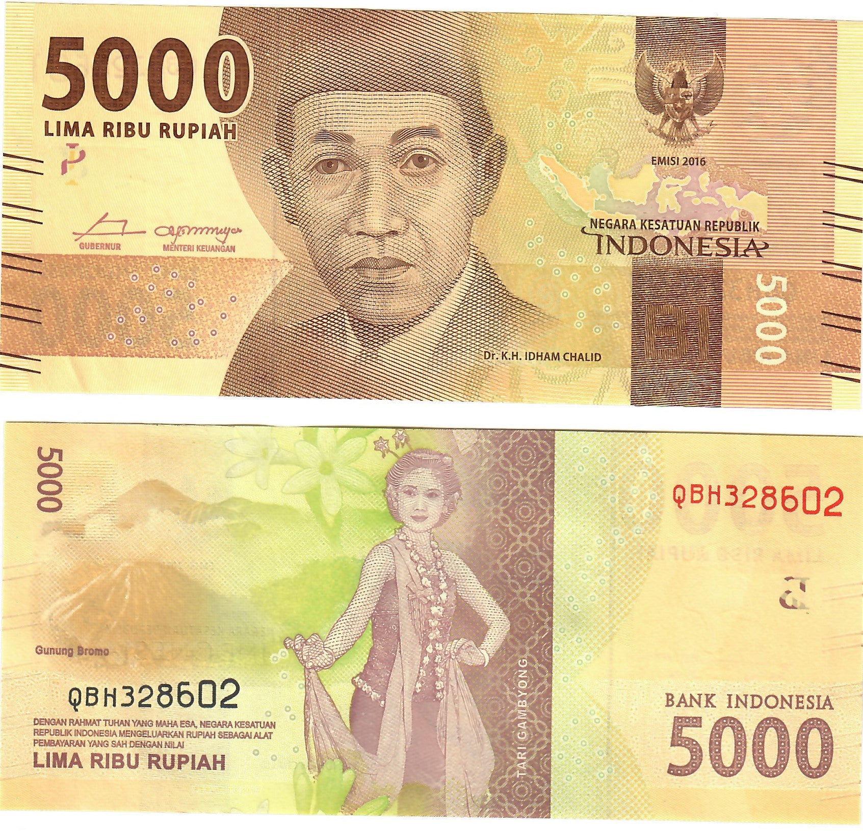 Indonesia 5000 Rupiah 2016 (2017) UNC – Davenport-Banknotes-and-Coins