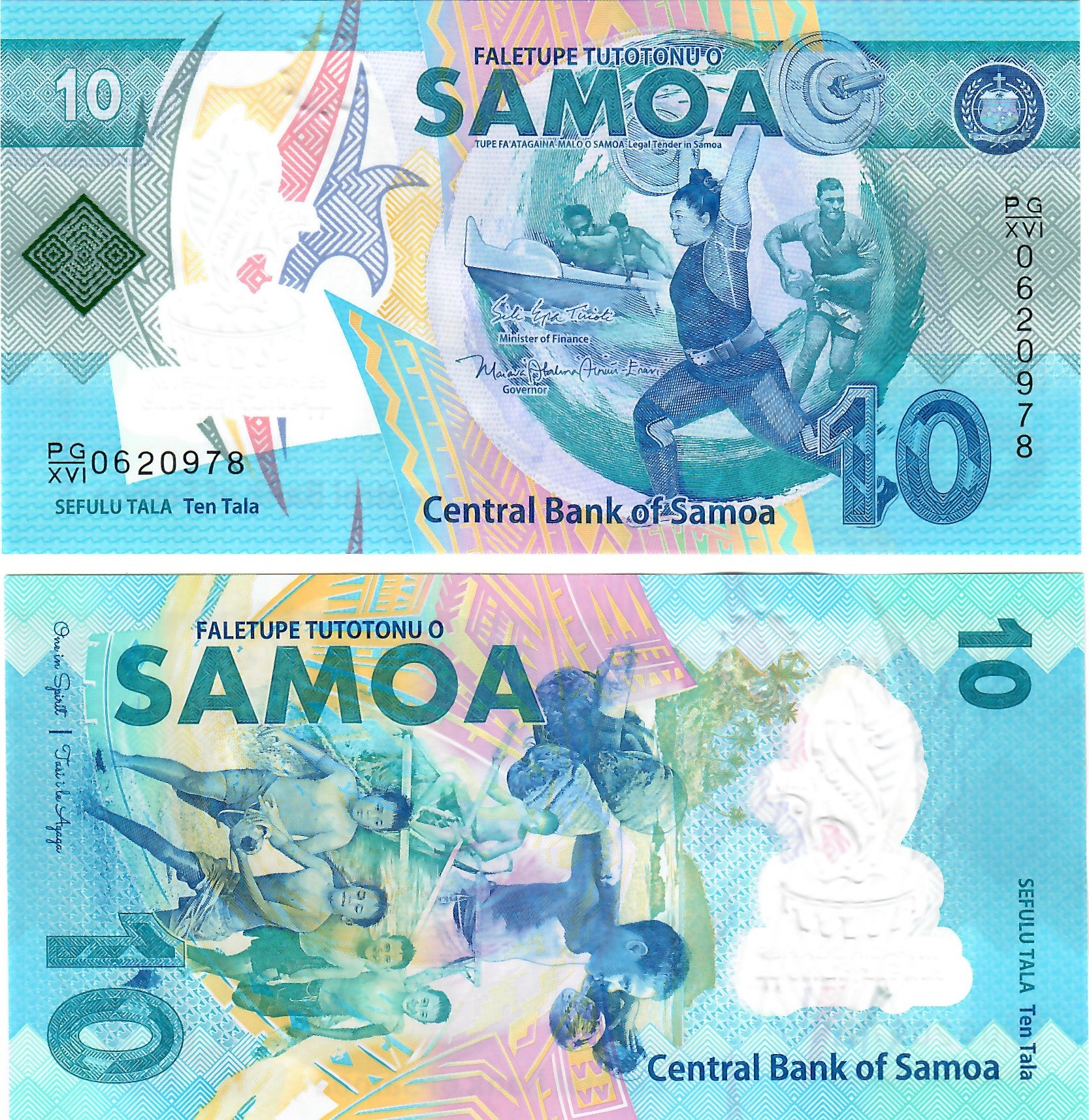 Samoa 10 Tala 2019 UNC – Davenport-Banknotes-and-Coins
