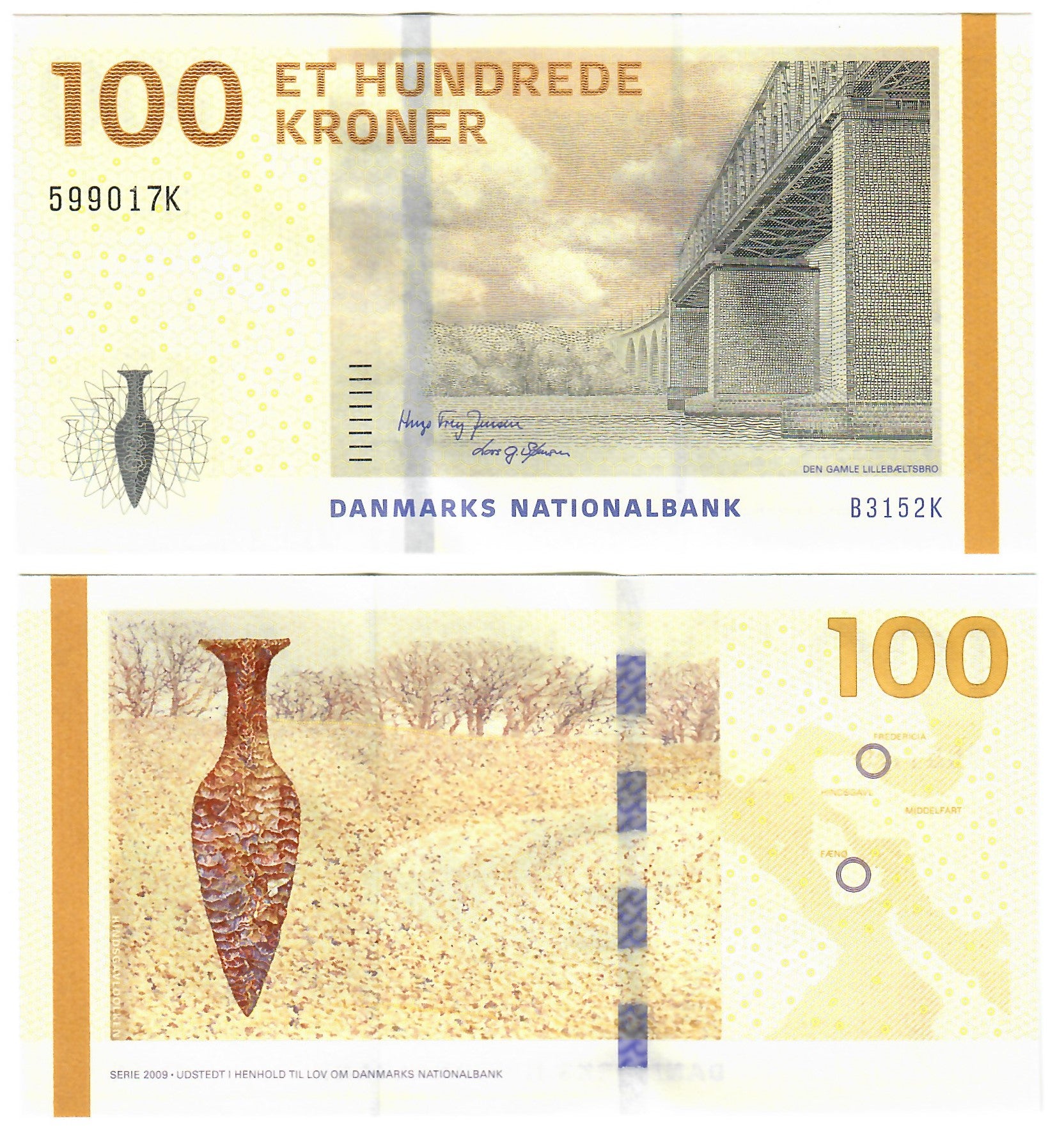 Denmark 100 Kroner 2009 (2015) UNC Jensen/Sorensen – Davenport ...