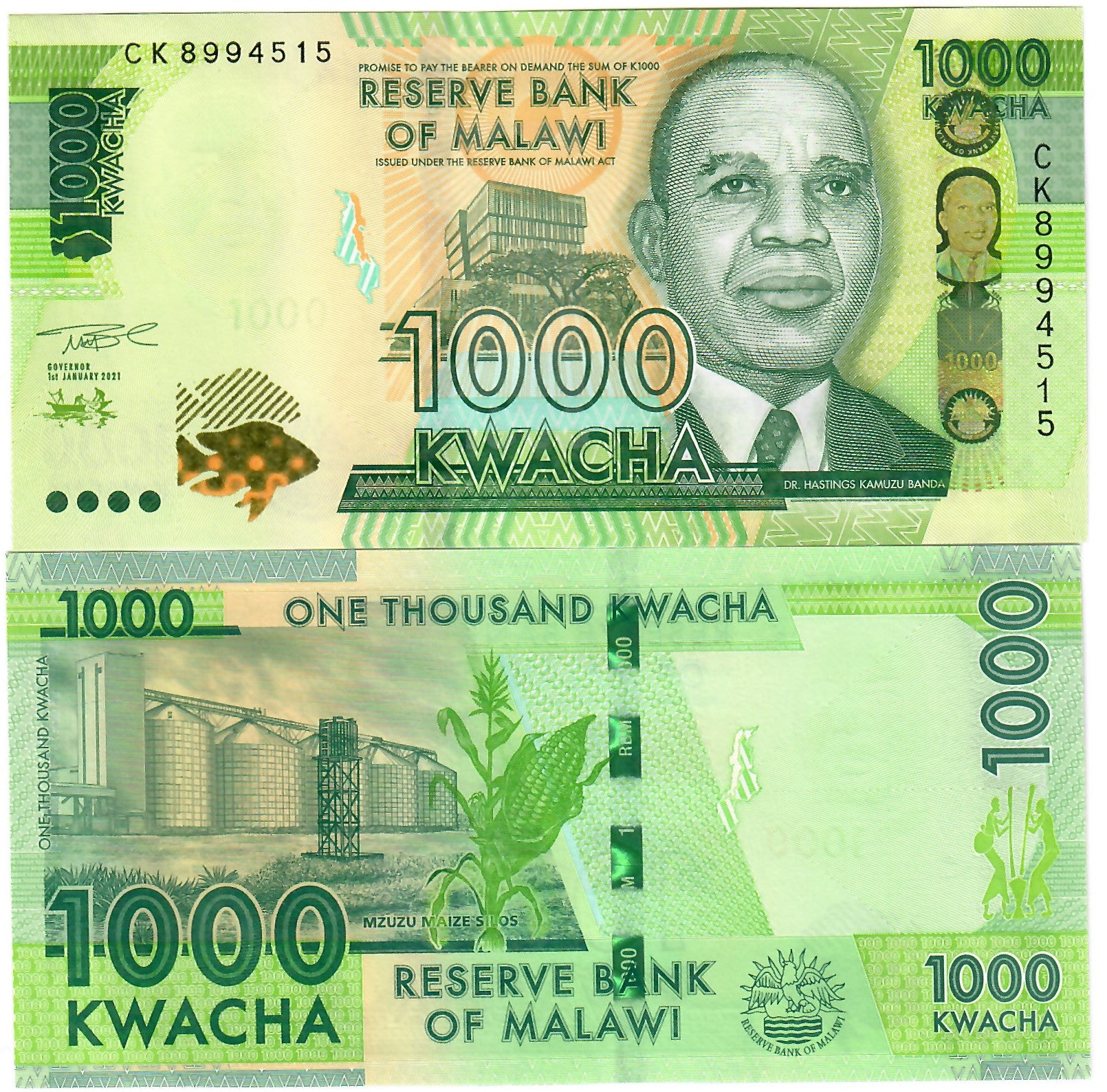 Malawi 1000 Kwacha 2021 (2022) UNC – Davenport-Banknotes-and-Coins
