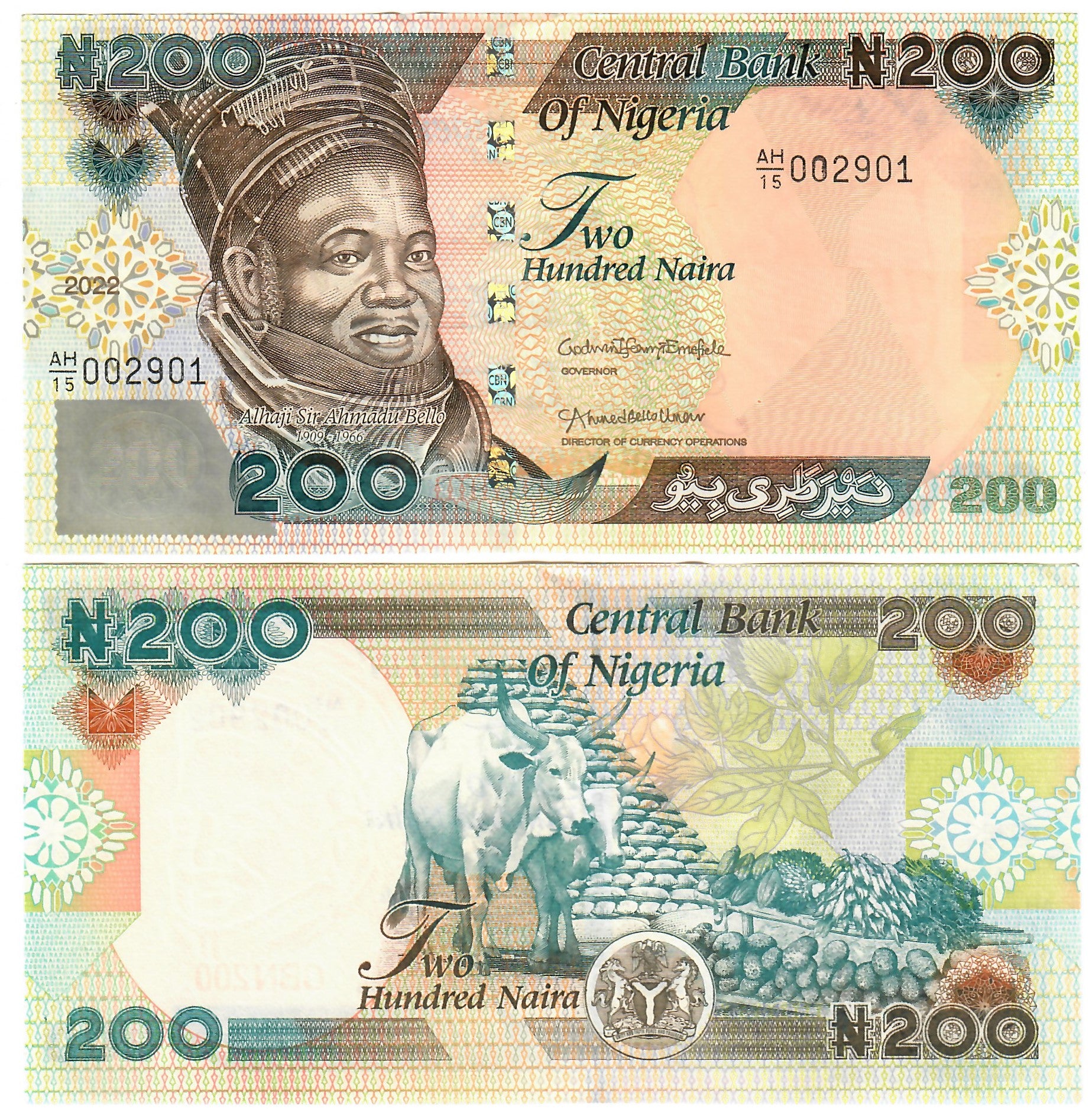 Nigeria 200 Naira 2022 UNC – Davenport-Banknotes-and-Coins