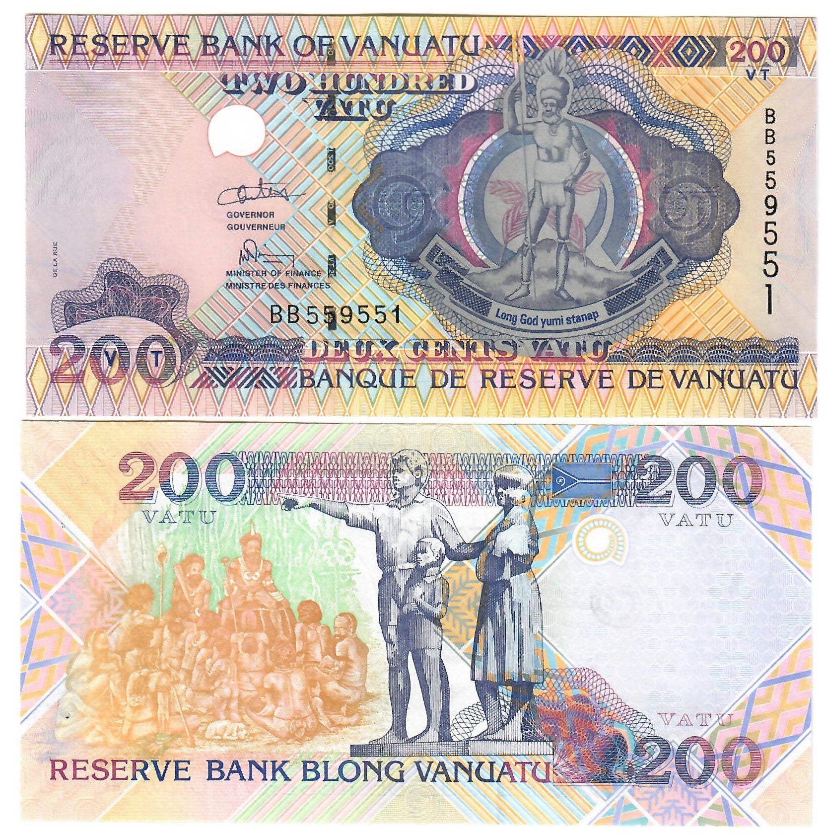 Vanuatu 200 Vatu 2007 UNC – Davenport-Banknotes-and-Coins